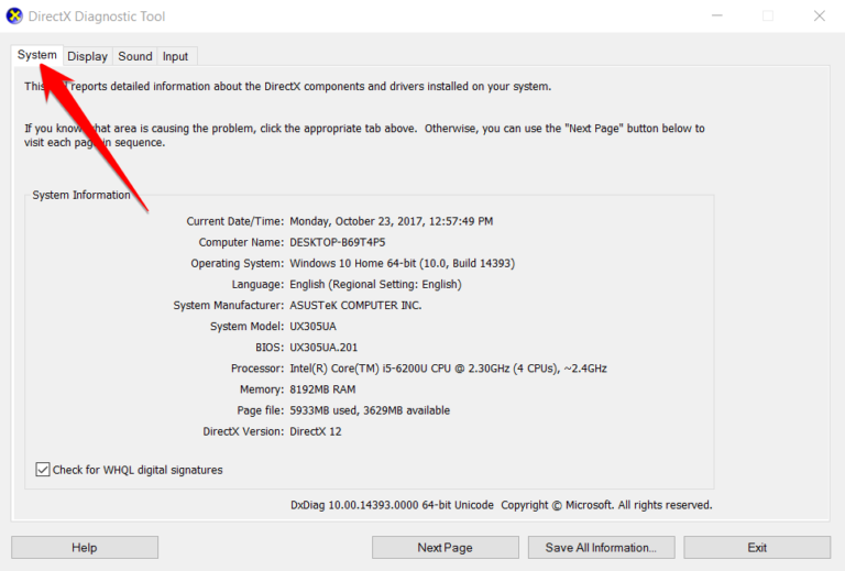 What is Dx diag report. DirectX diagnostic tool in Windows 10